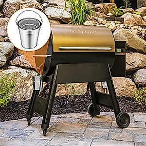 Stanbroil Grill Grease Drip Bucket with 10-Pack Disposable Foil Liners, Wood Pellet Grills Replacement for Traeger, Pit Boss, Camp Chef, Louisiana, Replacement Parts for Traeger HDW152 BAC407z