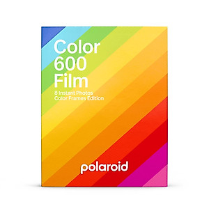 Polaroid Color Film for 600 Color Frame + Pink Album holds 32 photos + Cleaning Cloth