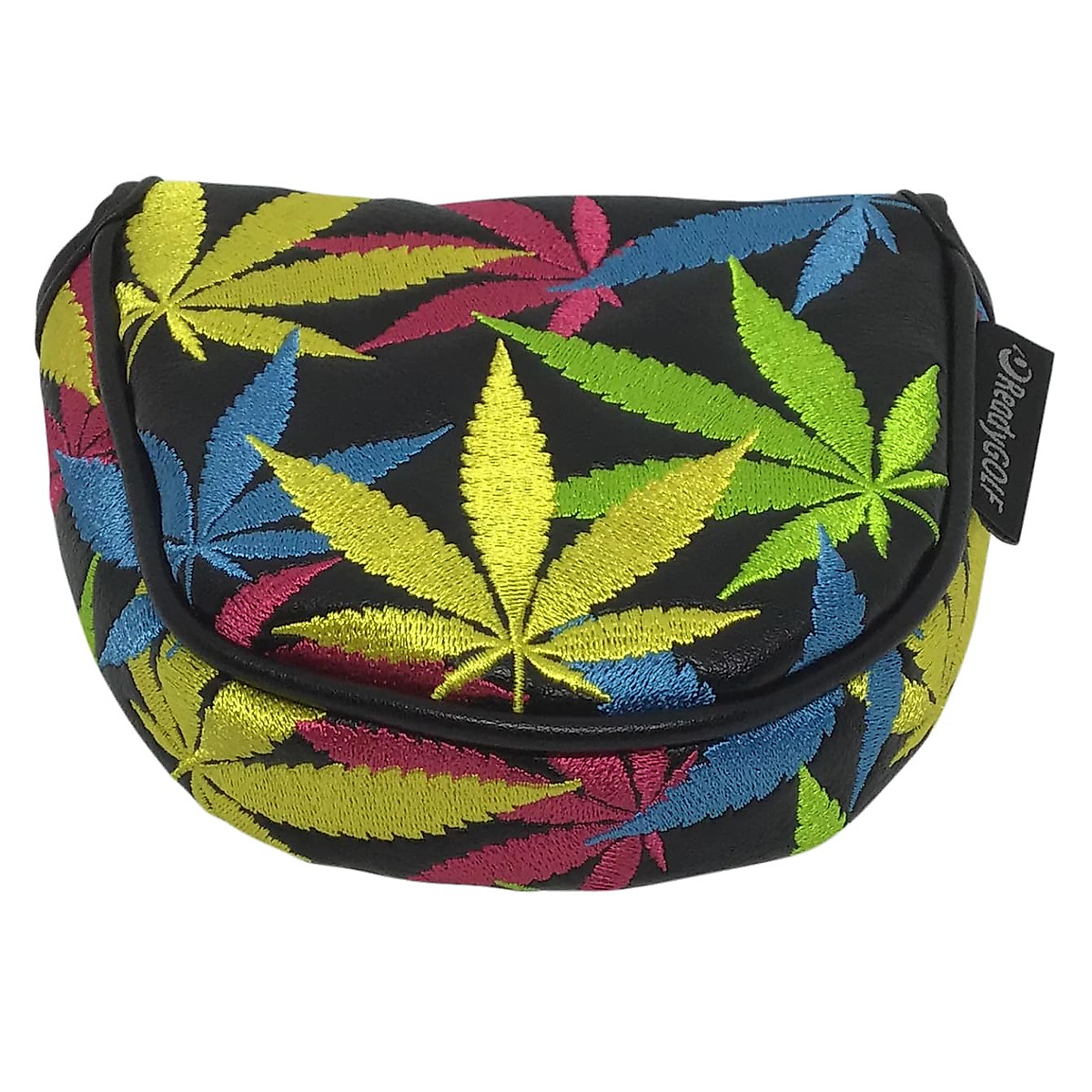 ReadyGOLF Weed All-Over Embroidered Putter Cover - Mallet