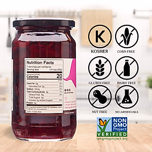 Pickerfresh Pickled Beets, 16 Oz, Pack of 3, 100% Natural and Certificated Crinkle Cut Sliced Beetroot, No Artificial Color, and No Preservatives, Non-GMO, Gluten Free, Kosher, Ready to Eat