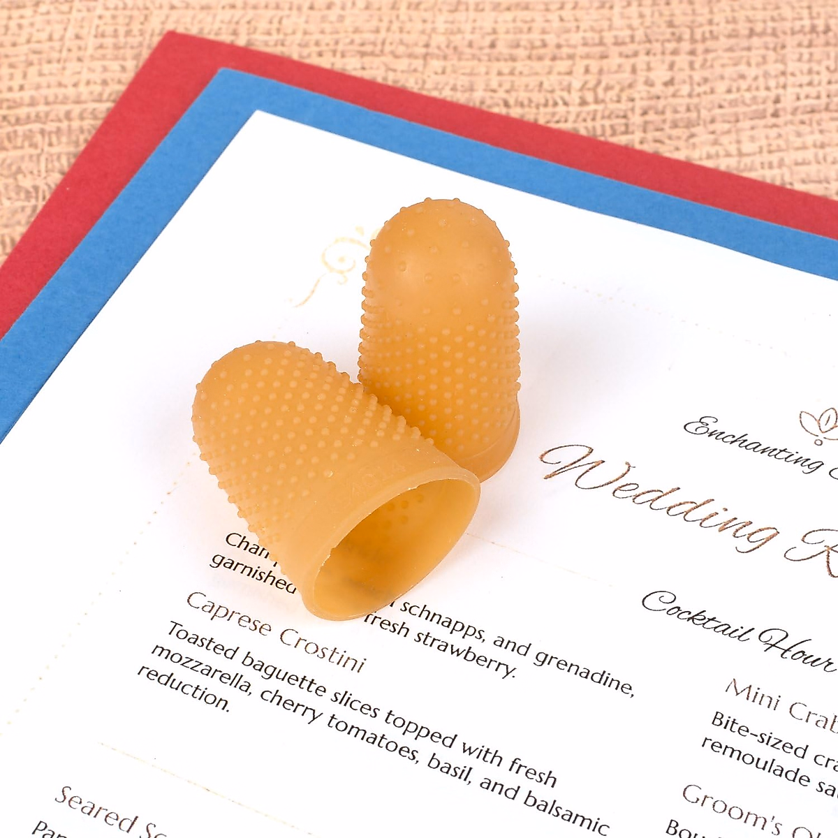 Swingline Rubber Finger Tips, Finger Cots, Small, Size 11, Amber, Finger Protector For Use with Swingline Staples & Swingline Staplers, Home Office Desktop Accessories, 12 Count (54031)