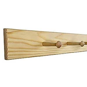 54" Unfinished Shaker Peg Rack