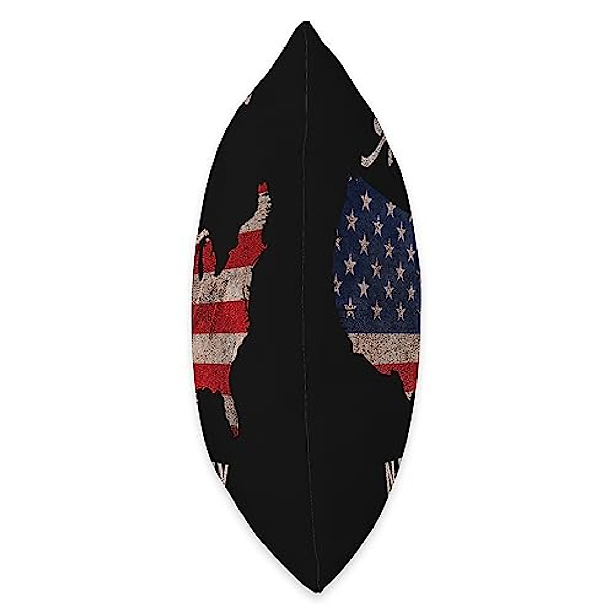 USA Classic Grunge Map Retro Apparel Asbury Park, New Jersey 1874 Throw Pillow, 16x16, Multicolor