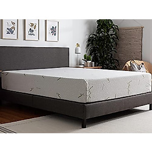 Tulo 10" Medium-Plush Memory Foam Bamboo Pressure Relief Mattress in a Box | Queen Size