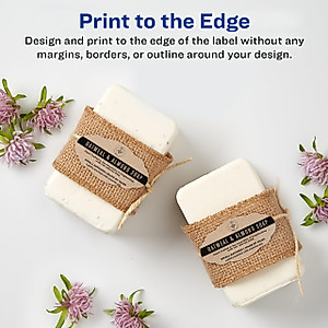 Avery Kraft Brown Scalloped Oval Labels with Sure Feed Technology, 1-1/8" x 2-1/4", Print to The Edge, Laser/Inkjet Printable Labels, 525 Total (22855)