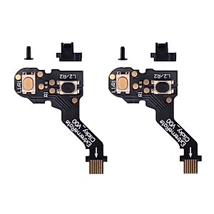 eXtremeRate Clicky Hair Trigger Kit for PS5 Controller BDM-010 & BDM-020 Shoulder Buttons, Custom Flashshot Trigger Stop Flex Cable for PS5 Controller BDM-010 BDM-020