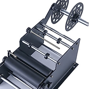 KIMTEM Manual Round Labeling Machine, Bottle Label Applicator for Round Bottles White