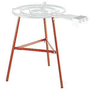 MAGEFESA ® Heavy duty reinforced burner tripod 30 inches tall, perfect for paella pan makers, compatible with almost all burners on the market (Burner not included)(Red)
