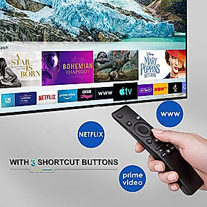 Universal Remote Control Compatible for All Samsung TV LED QLED UHD SUHD HDR LCD Frame Curved Solar HDTV 4K 8K 3D Smart TVs, with Buttons for Netflix, Prime Video, WWW