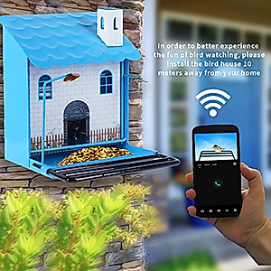 Smart Bird Feeder with Camera,Bird Feeder Camera Auto Capture Birds and Notify,1080P HD Bird Feeder Camera,Free 32G SD Card, Ideal Gift for Father's Day