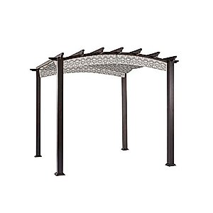 Garden Winds Replacement Canopy for The Hampton Bay Arched Pergola - Standard 350 - Damask Beige