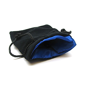 Koplow Games Blue Black Velvet Small Dice Bag