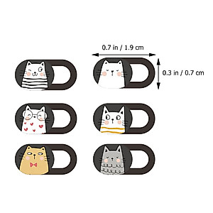 SOLUSTRE 6pcs Cover for Computer Abs Peeping Slider Slideshow