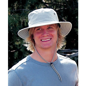 Sloggers Men's Classic Cotton Hat, Grey, UPF 50+ Maximum Sun Protection, Style 4471GY