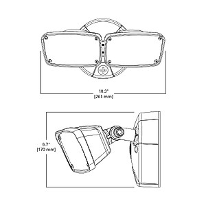 HALO FTS Bronze Smart Bluetooth Outdoor Integrated LED Flood Light with Tunable Color Temperature (2700K-5000K), Dimmable, (Model: FTS20CB)