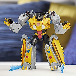 Transformers Toys Cyberverse Action Attackers Ultimate Class Grimlock Action Figure - Repeatable Seismic Stomp Action Attack - for Kids Ages 6 & Up, 11.5"