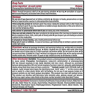 Uricalm Max - Maximum Strength - Prompt Relief of UTI Pain, Burning, Urgency & Increased Frequency - 48 Count