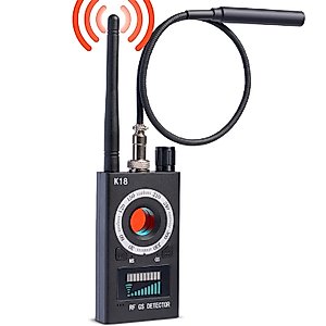 NIJAMS Hidden Camera Detectors Anti Spy Detector, Hidden Devices Detector, Bug Detector, GPS Detector, RF Signal Scanner Device Detector for GPS Tracker Listening Device Camera Finder
