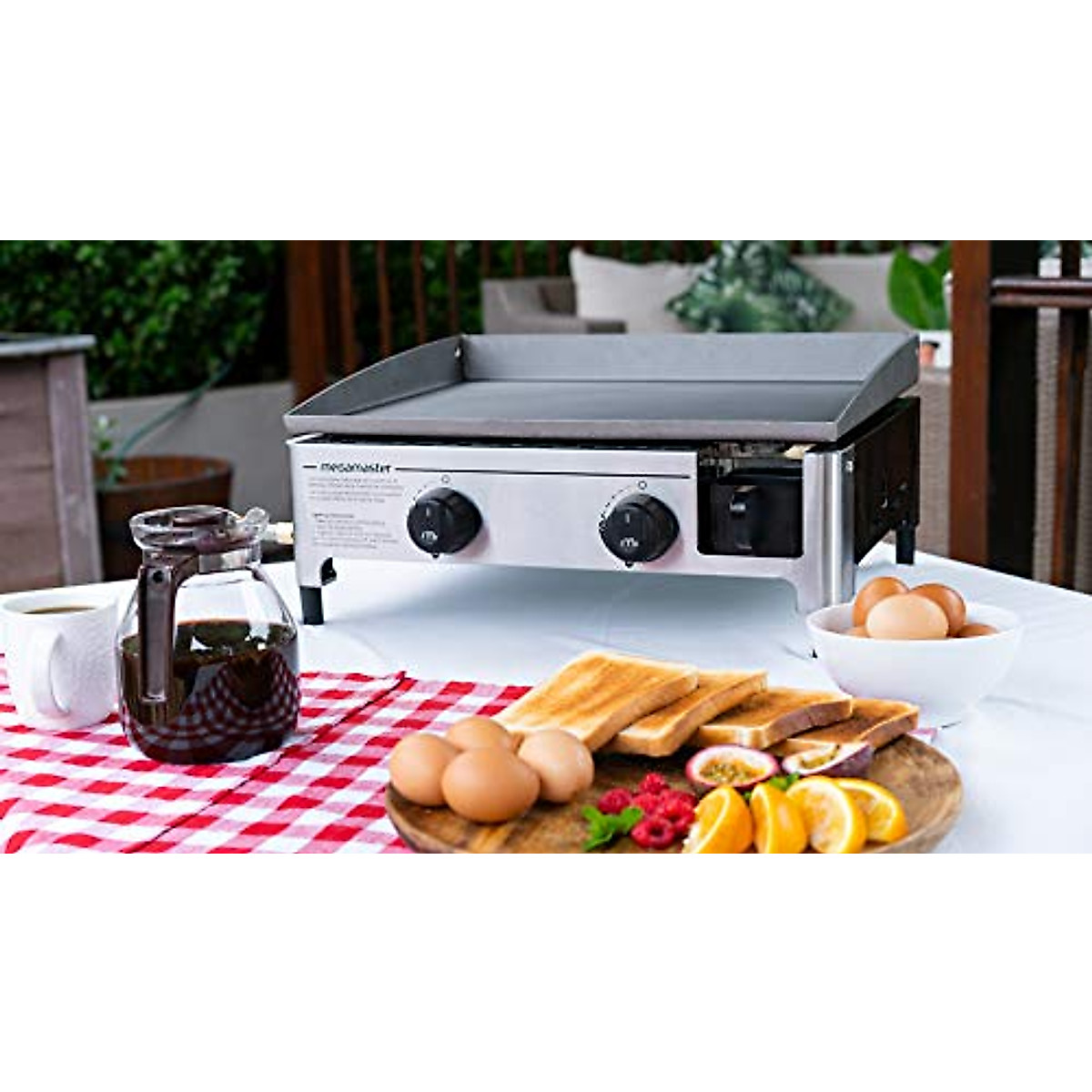 Megamaster 820-0054F Propane Gas Grill, Silver and Black