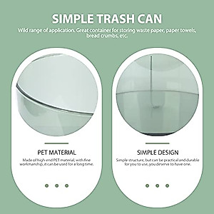 Office Trash Cans Clear Wastebasket Plastic Trash Can: Garbage Container Can Litter Bin Household Kitchen Bedroom Office Restaurant Wastebasket Green Office Waste Basket