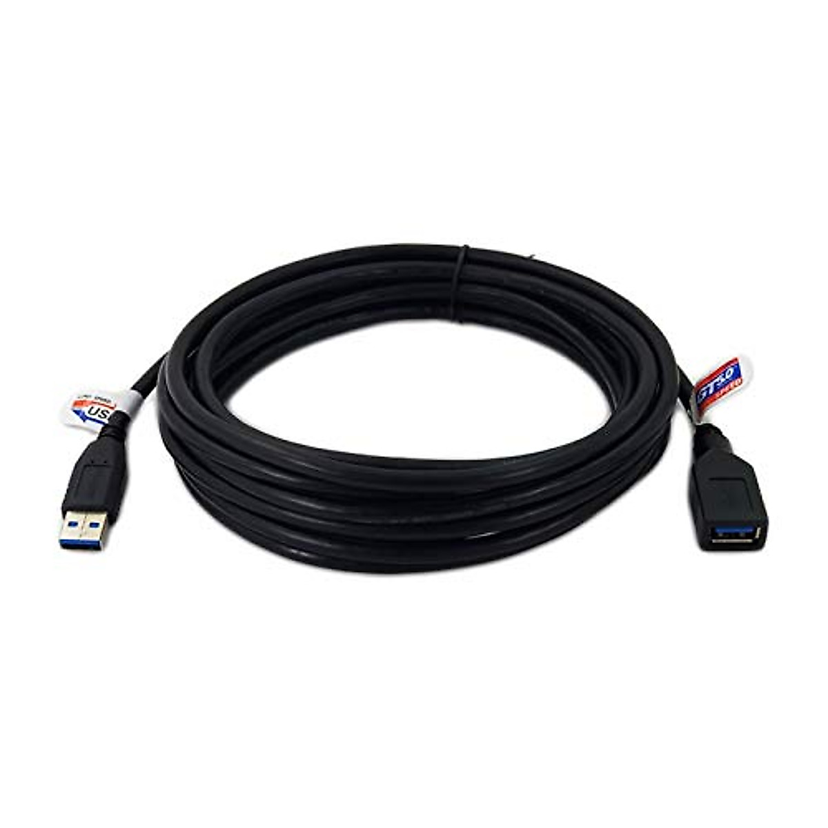 iMBAPrice USB 3.0 Extender - 15 Feet SuperSpeed USB 3.0 A Male to USB 3.0 A Female Extension Cable (Black)