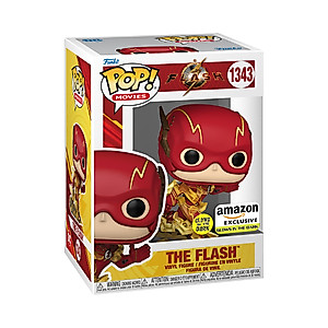 Funko Pop! Movies: DC - The Flash, The Flash Glow in The Dark, Amazon Exclusive