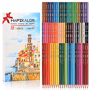 72 Colored Pencils for Adult Coloring Books, Professional Coloring Pencils Set, Art Supplies for Drawing, Coloring, Sketching, with Beautiful Gift Box Packing, Christmas Gifts for Adults Teen & Pro.