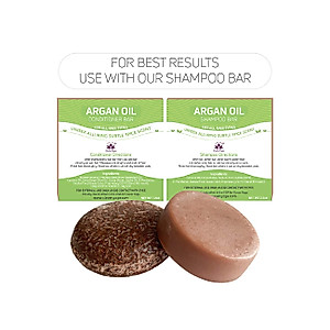 Wave Conditoner Bars - Natural Conditioner Bar Variety Pack, Handmade, Non-GMO & Vegan, Fresh Citrus, Argan Oil & Unscented Bar Conditioner, Organic Conditioner Bar Set For Shiny Hair for Women & Men