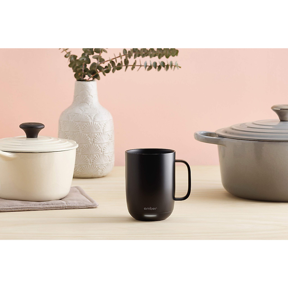 Ember Temperature Control Smart Mug, 14 oz, 1-hr Battery Life, Black - App Controlled Heated Coffee Mug