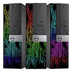 Dell OptiPlex Desktop Customized RGB Lights Computer Intel Core i7 3.40GHz 16 GB RAM 2TB SSD Windows 10 Pro - WiFi - Gaming PC Keyboard & Mouse HDMI (Renewed)