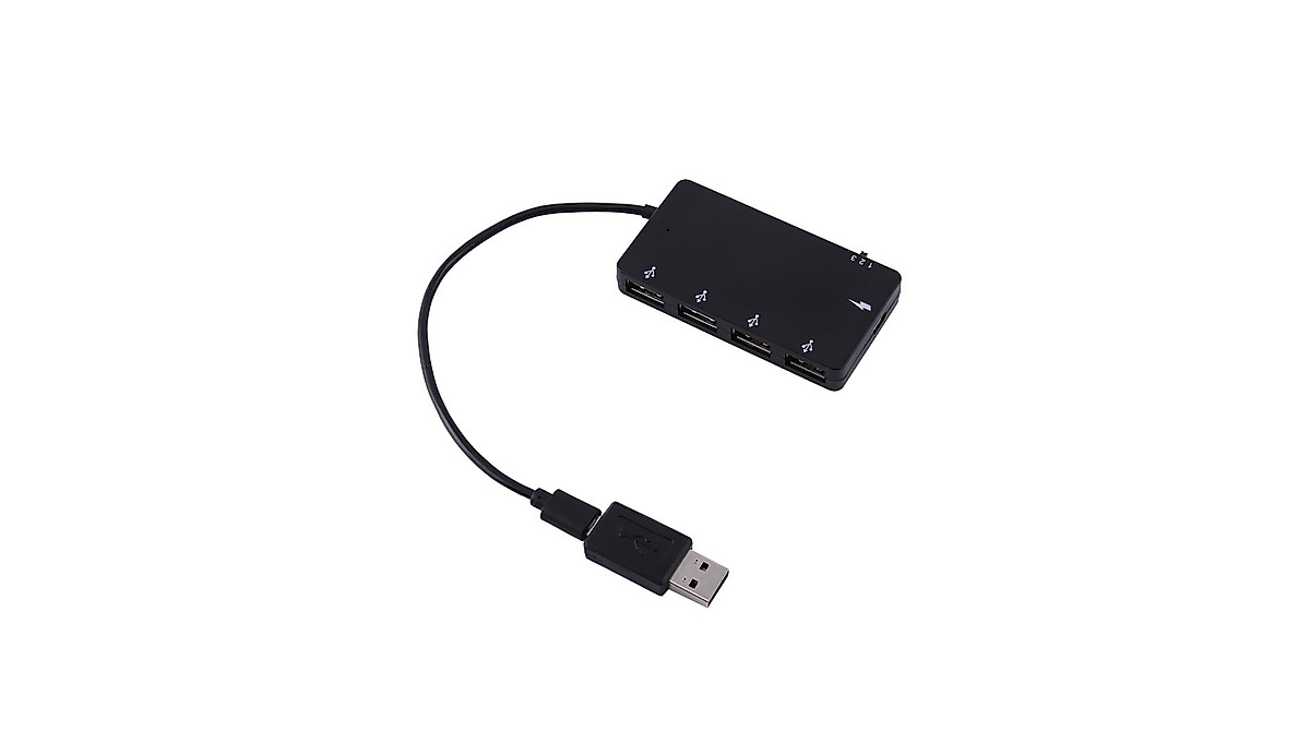 01 4 Port OTG Cable Adapter, 4 Port Micro USB Hub USB2.0 OTG Extension ...