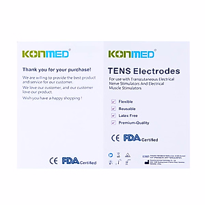 20 Pieces TENS Electrodes 2"x2" Replacement Pads for Use with Tens Machine