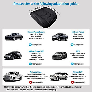 COCOVER 2 pcs Front Car Seat Covers, Faux Leather Protectors for Front Seats,Waterproof and Anti-Slip Cushions, Wrap Around The Bottom, Fits Most of Vehicles(Dimensions: 21.25''x 20.87'')–Black