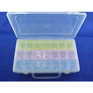 2pcs/lot,Electronic Components Storage Box, 21 lattice/blocks, Large-space,Component Parts Box,22.5135.4cm