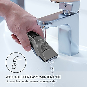 Panasonic Performance Hair Clippers with 2 Attachments and Adjustable Length Settings, Corded or Cordless Trimmer for Hair and Beard - ER-GC63-H (Silver)