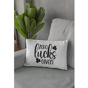 St Patricks Day, Zero Lucks Given Iron On Decal, Tshirt Decal, St Patricks Day Shirt, Heat Transfer, Applique, Iron On Patch, Shamrock Decal, Iron On Almost Anything in 5 Min. (Old Gold Glitter)