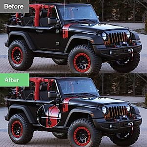 Patonu Black Spiral Antenna 7 Inch Universal Antenna Toppers Waterproof PVC Rubber Very Flexible Retrofit Antenna, for Trucks, Cars, SUVs