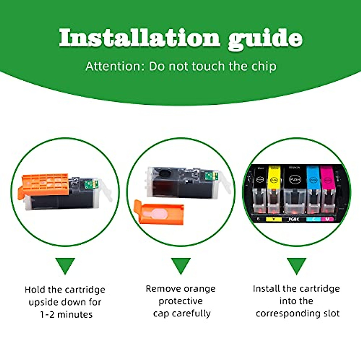 GreenArk Compatible Ink Cartridge Replacement for Canon PGI-280 PGI-280XXL BK Black Ink Tank 4 Pack Black Works for Canon PIXMA TR7520 TR8520 TS9120 TS6120 TS6220 TS8120 TS8220 TS9520 TS9521C Printers