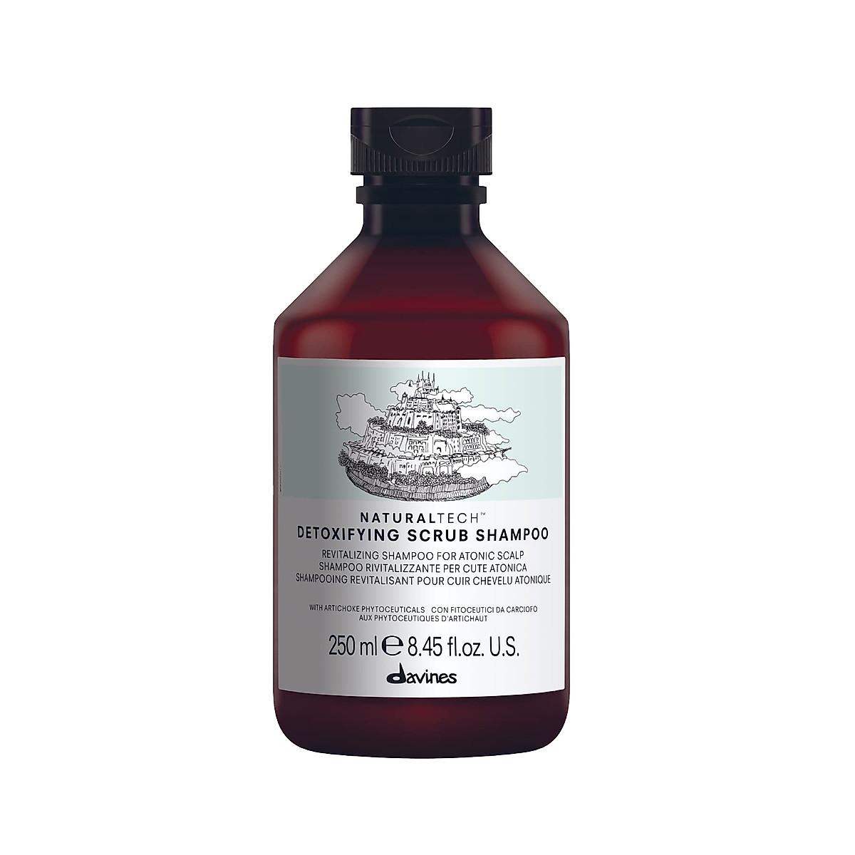 Davines Naturaltech DETOXIFYING Scrub Shampoo, Deeply And Gently Cleanse Hair And Scalp, 8.45 Fl. Oz.