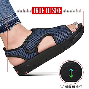 AEROTHOTIC Hiking Darin Women’s Summer Comfort Back Strap Sandals (Darin Navy, size 6)