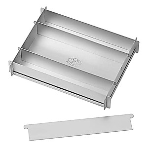 Tala 10A21459 Battenberg Battenburg Cake Pan, Commercial Weight Anodised Aluminium, Silver, 20 x 15 x 4cm (8 x 6 x 1.5)