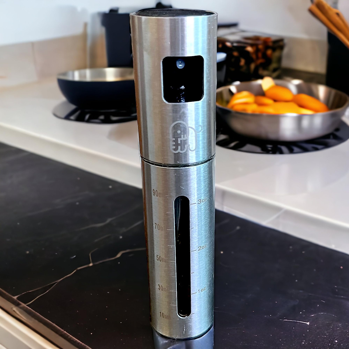 Paramex Kitchen Oil Sprayer for cooking - 100mL Stainless Steel, Multi Purpose for Air Fryer, BBQ, Grilling, Salad, Baking