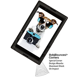 Bobj Rugged Case for Lenovo Tab 4 8 inch only TB-8504F or TB-8504X (NOT for TB-8304F or Plus Model TB-8704) - BobjGear Custom Fit - Patented Venting - BobjBounces Kid Friendly (Bold Black)