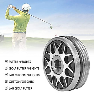 YUPVM 1Pcs Lab Custom Weights for Odyssey Stroke Lab Putter 35G Black