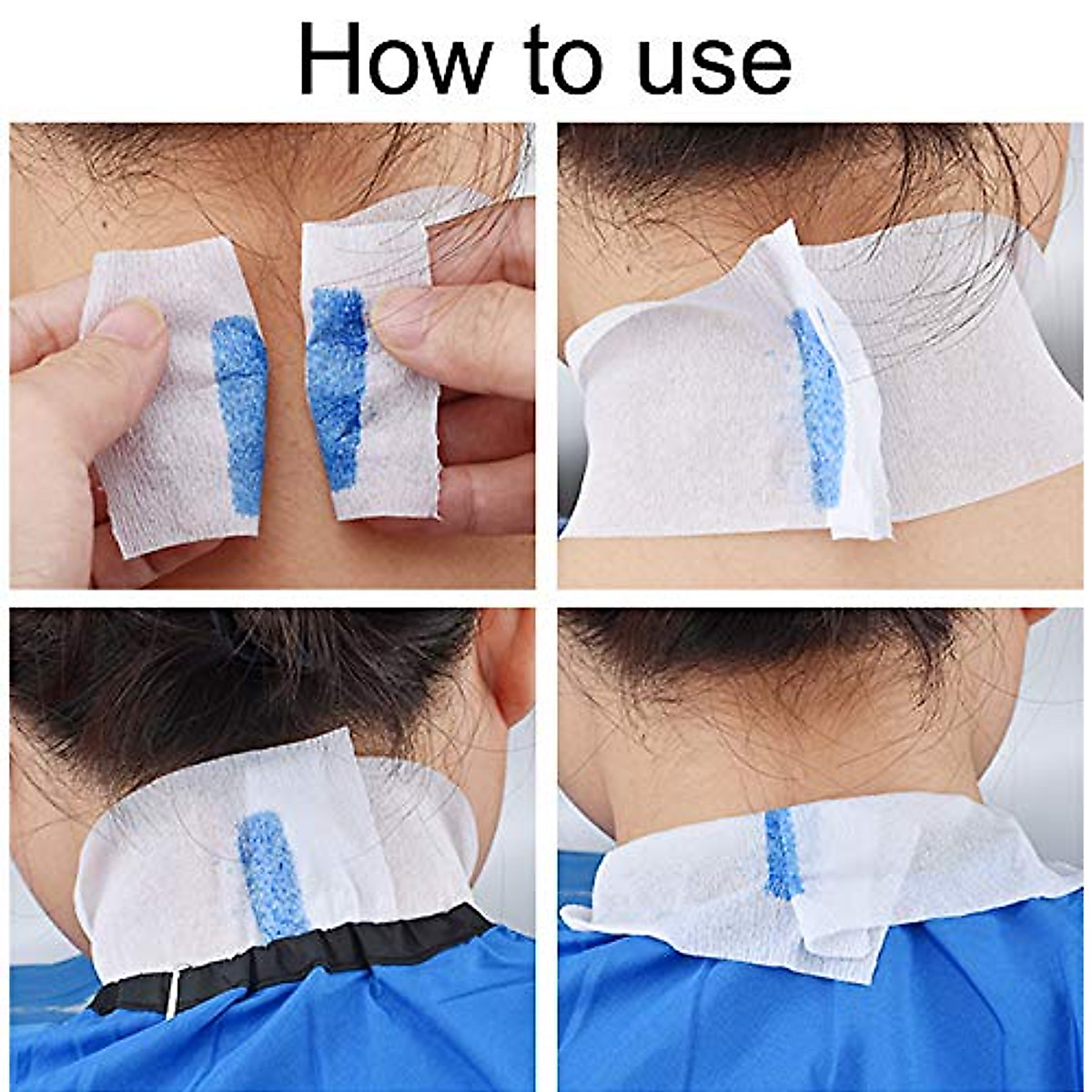 270-Count Neck Strips, Stretchy Paper Neck Band Barber Neck Paper Barber Accessories Supplies Hair Cutting Supplies for Salon Barber Shop, 2.5 x 11" (White)
