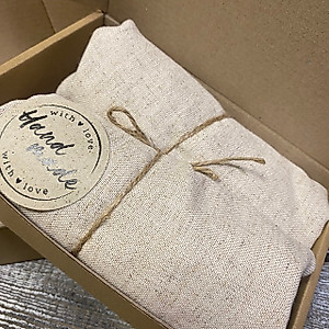 Set of hemp briefs with an elastic band of 2 pieces,drawstring briefs - loose fit boxers for men Elastic Waistband Underwear Boxer Shorts ((XL) 36-38 inch waist)