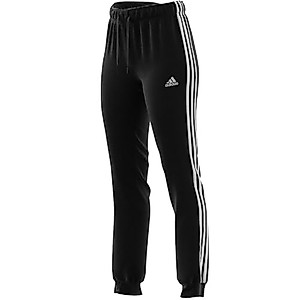 adidas Women's Essentials Fleece Tapered Cuff Pants, Black, Medium