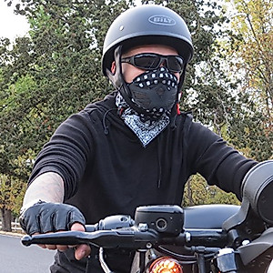 Half Face Mask for Cold Winter Weather. Use This Half Balaclava for Snowboarding, Ski, Motorcycle. (Many Colors) (Black)