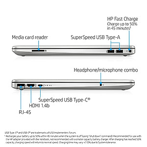 HP Newest Premium Laptop: 15.6" HD MicroEdge Touchscreen, 11th Gen Intel 4-Core i5-1135G7(Turbo Upto 4.2GHz), 12GB RAM, 1TB SSD, Iris Xe Graphics, WiFi, HDMI, Webcam, USB-C, Backlit-KYB, Win10H, TF
