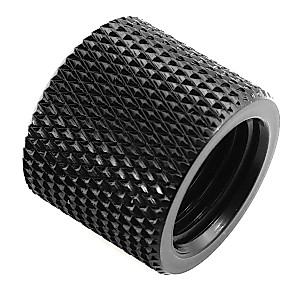 ZRM&E G1/4" Female to G1/4" Female 15mm Fitting Adapter for Computer Water Cooling System Through Joint Straight Joint, Black